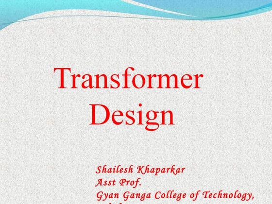 Transformer design | PDF