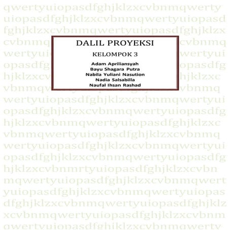 Dalil Proyeksi | DOCX