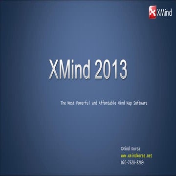 XMind 2013 소개 | PPT