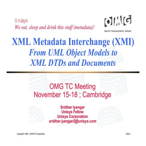 XML Metadata Interchange (XMI) | PDF