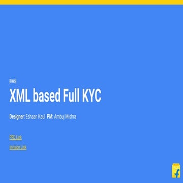 XML based Full KYC | PPT