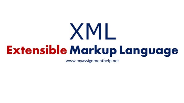 Xml Programming Language