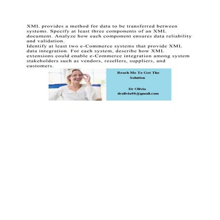 Xml Provides A Method For Data To Be Transferred Between Systems Spdocx