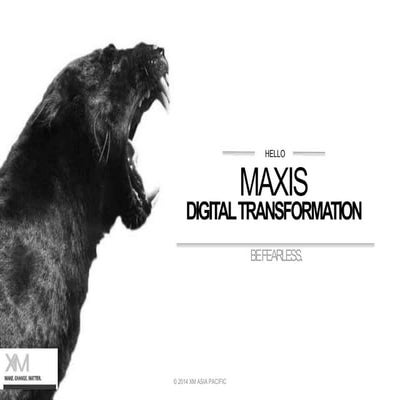 XM Asia Maxis Digital Transformation Case Study | PPTX