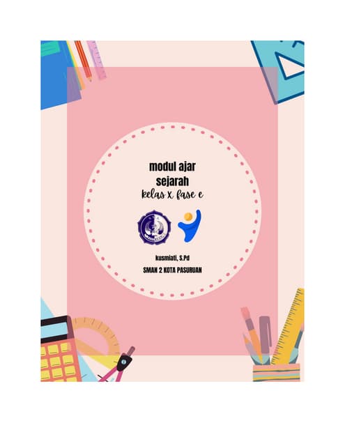 MODUL SEJARAH UMUM KELAS X SEMESTER GENAP .docx