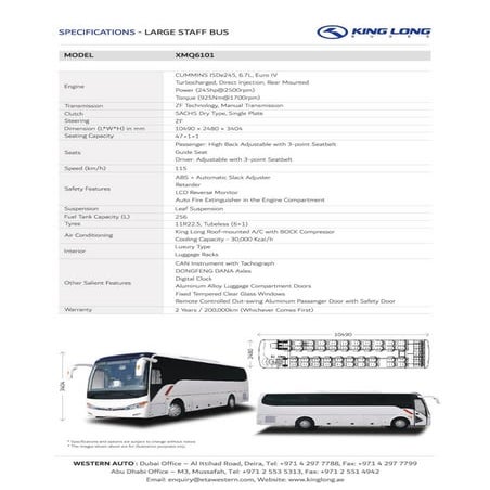 Xmq 6101 staff bus 49 arb&eng 2018-min | PDF