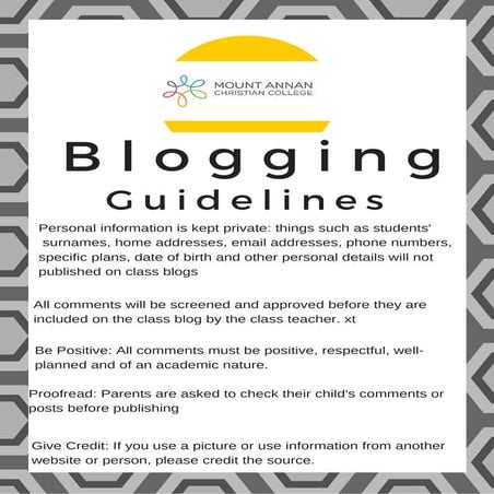 Blogging guidelines | PDF