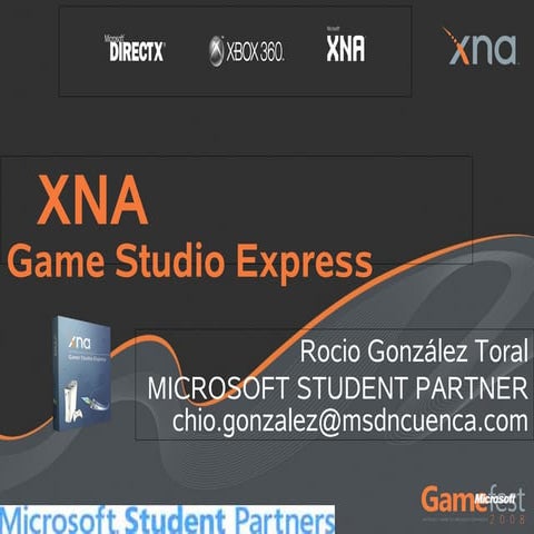 IntroduccióN Al Xna Framework | PPT