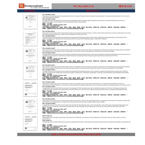 俄罗斯Gost标准，进出口购买商品目录№RG 2109 | PDF | Technology & Computing