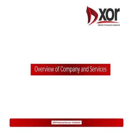 Xor Overview | PDF