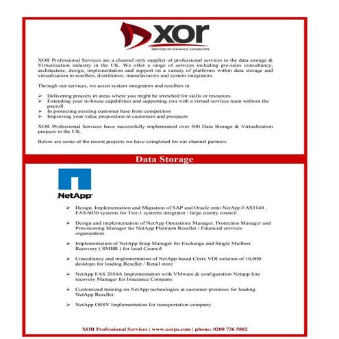 Xor Recent Projects | PDF