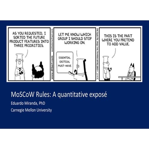 MoSCoW Rules: A quantitative expose | PDF