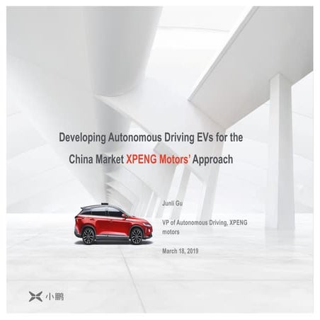 Xpeng Motors' P7's self-driving roadmap and system design | PDF