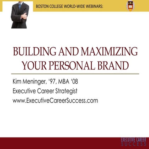 Personal Branding BUILDING AND MAXIMIZING YOUR PERSONAL BRAND | PDF ...