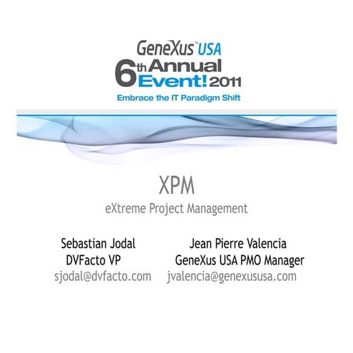 Xpm e xtreme project management | PDF