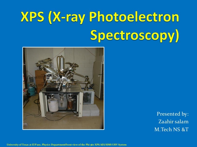Xps (x ray photoelectron spectroscopy)
