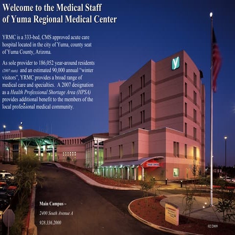 Physician Orientation - Yuma Regional Medical Center | PPT