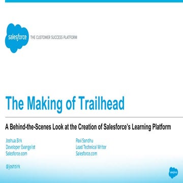 Making of Trailhead | PDF