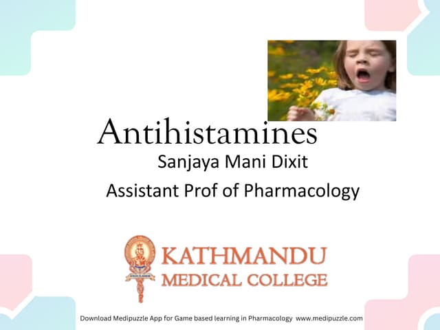 Histamine and antihistaminics | PPT