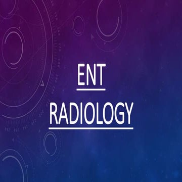 ENT radiology | PPTX