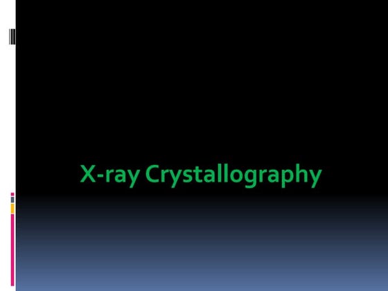 X ray powder diffraction | PPT