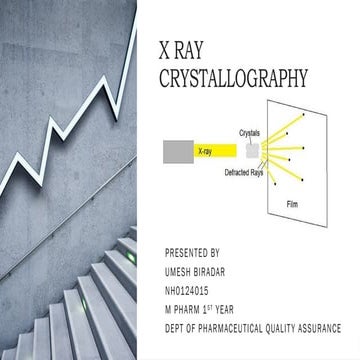 X RAY CRYSTALLOGRAPHY M pharm QA Department | PPTX