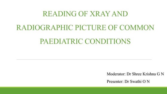 Interpretation of the paediatric chest x-ray | PDF
