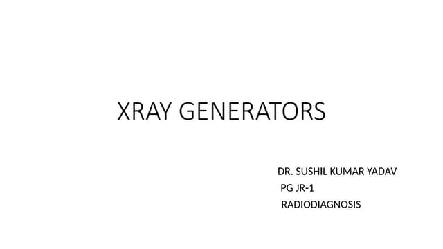 X-RAY ppt | PPTX