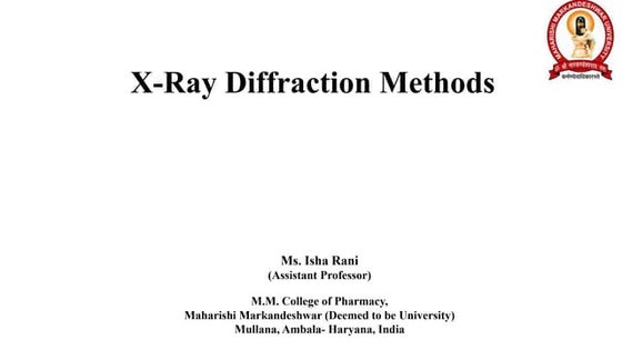 Properties of x rays | PPT