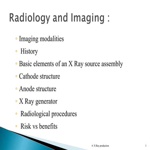 Components of X-Ray Machine | PPTX