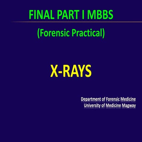 X-ray identification of bones for forensic | PDF