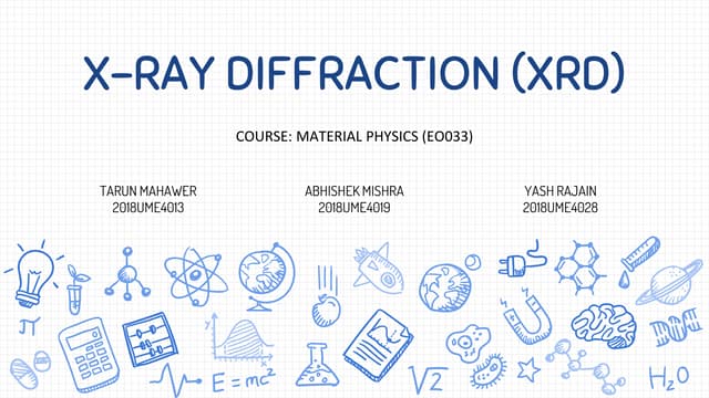 X ray diffraction method | PPTX