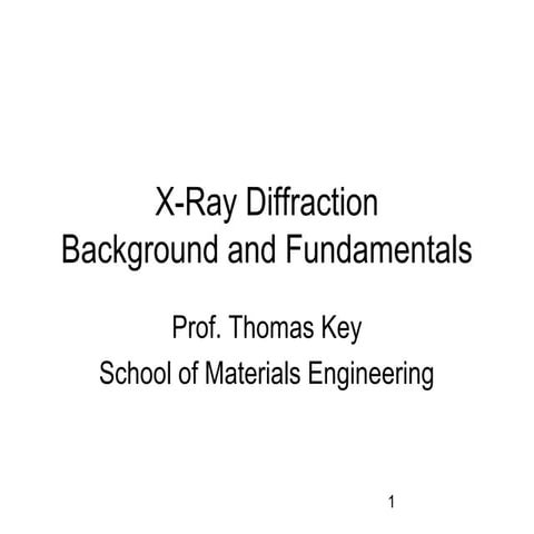 Xrd lecture 1 | PPT | Chemistry | Science