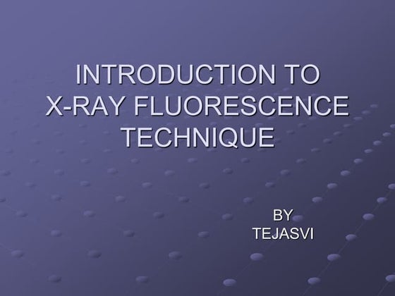 ( EDAX)energy Dispersive xray spectroscopy | PDF