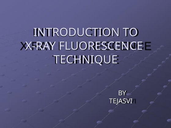 ( EDAX)energy Dispersive xray spectroscopy | PDF