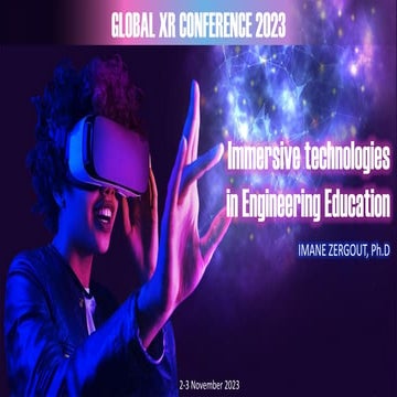 Immersive technologies in Engineering Education | PPT