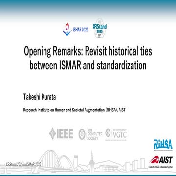 Opening Remarks: Revisit historical ties between ISMAR and ...