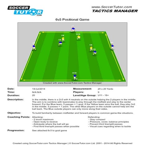 6v3 positional game | PDF