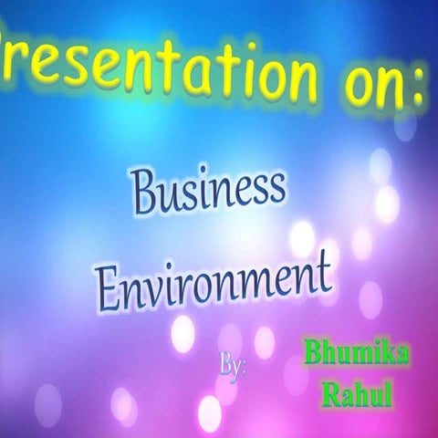 Business Environment class 12 ppt | PDF