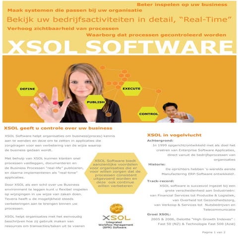BPM/Workflow met XSOL Overview V1 1 | PDF