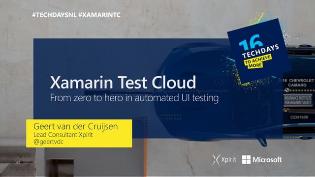 Xamarin Test Cloud From Zero To Hero In Automated Ui Testing Ppt 3563