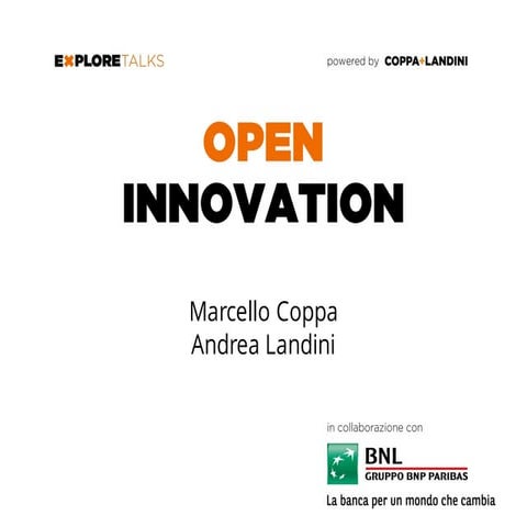 Explore Talks on "Open Innovation" | Rome Edition - Open Innovation ...