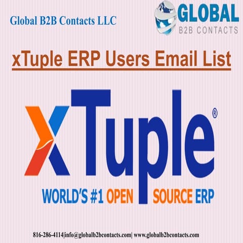 X tuple erp users email list | PPTX
