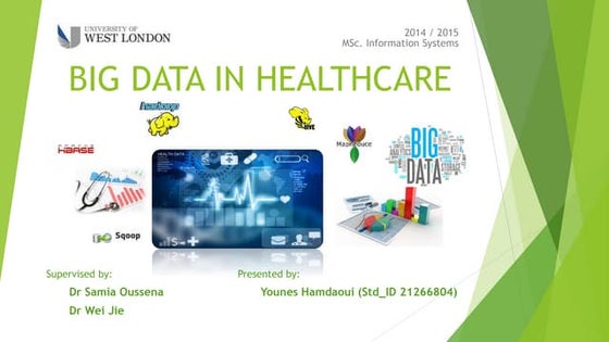 Application of data science in healthcare | PPT