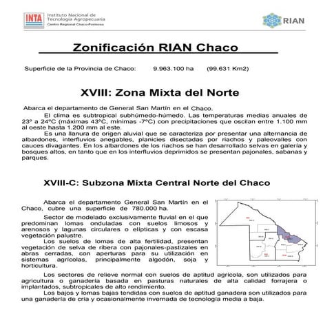 XVIII Zona mixta del norte, XVIII-c - Subzona mixta central norte del ...