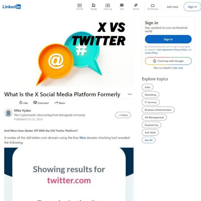 Copy of My X vs Twitter LinkedIn Article | PDF