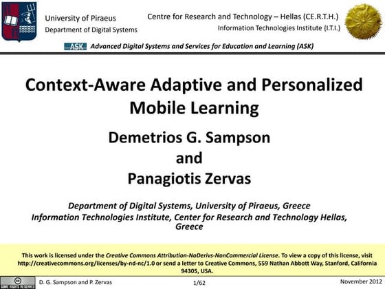 Adult Mobile Learning AERA 2013 Paper Presentation | PPT