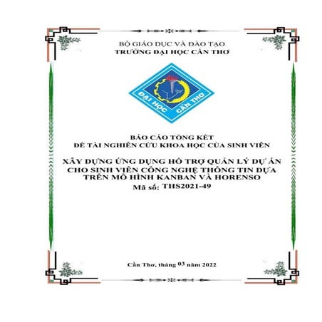 Xây dựng hệ thống hỗ trợ quản lý dự án cho sinh viên công nghệ thông ...