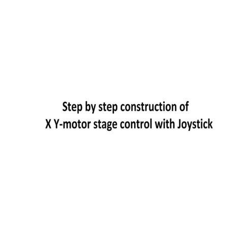 XY horse motor control with joystick | PPT
