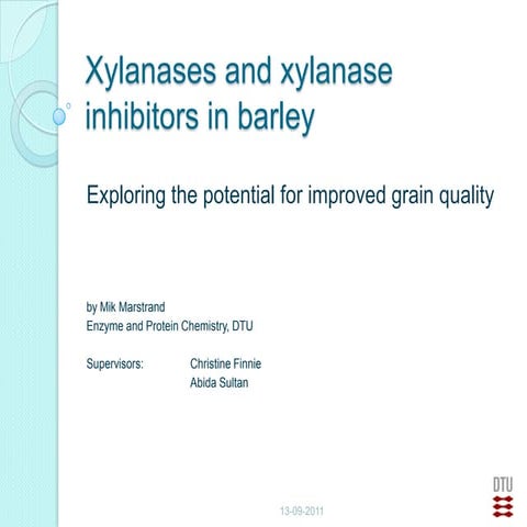 Xylanase Presentation For Thesis | PPTX